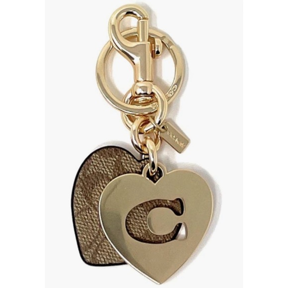 Coach | Accessories | Coach Signature Hearts Key Ring | Poshmark